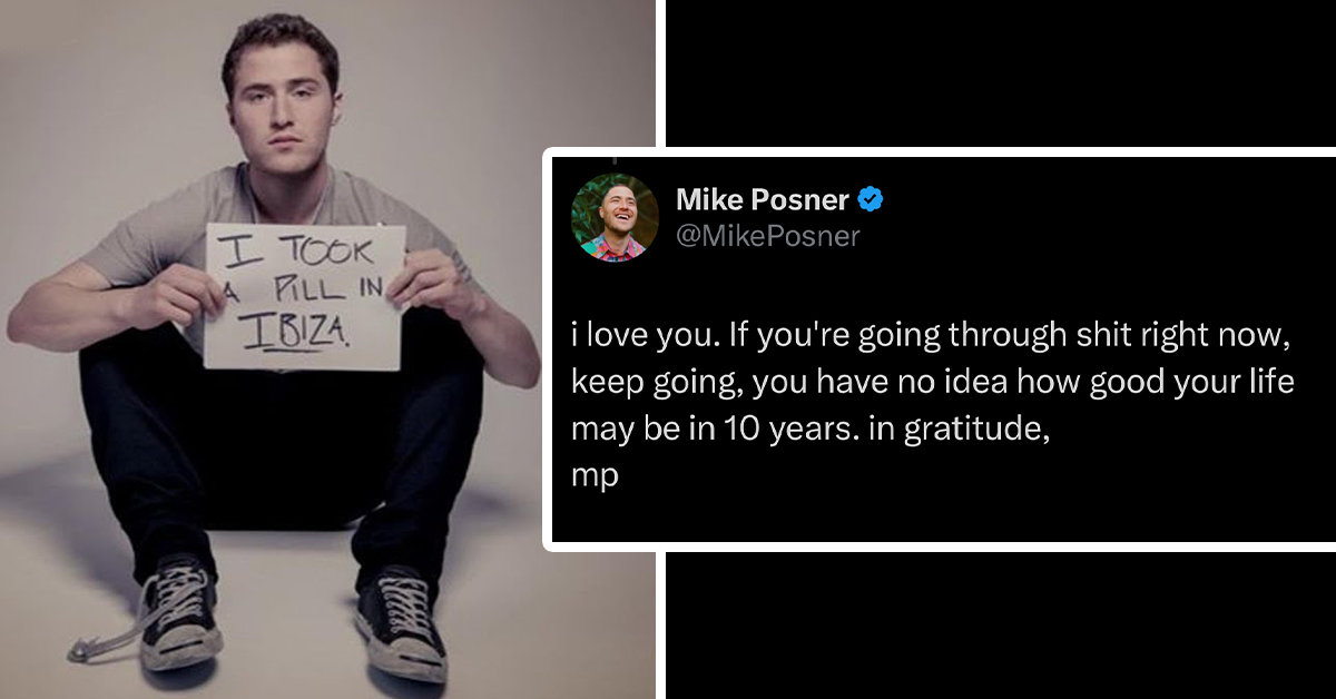 Singer-Songwriter Mike Posner Shares Poignant Message on Mental Health