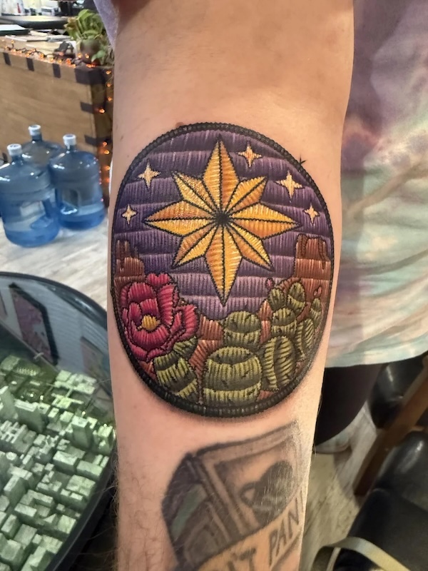 Embroidery and Patch Tattoos That Are Truly Mind-Boggling (25 Photos)