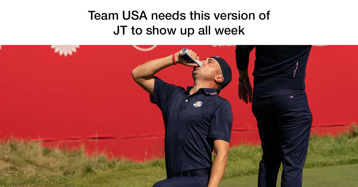 It's Ryder Cup week! Time to tee up some golf memes and a few beers