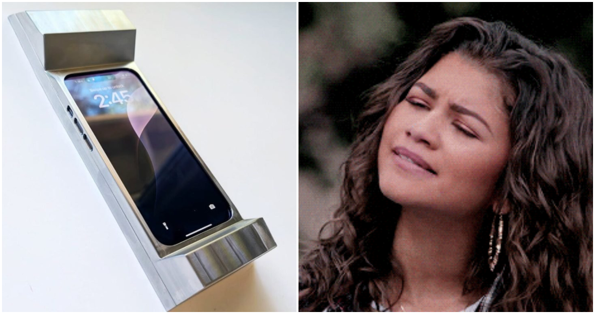 Genius or Stupid? Guy Invents 6-Pound Case to Cure Phone Addiction