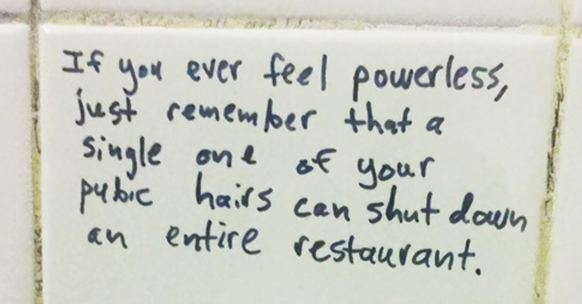 Bathroom ‘Graffiti’ Is the Reading Material We Can’t Live Without
