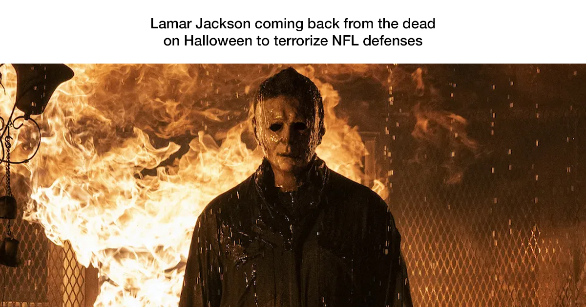 Just Like Lamar Jackson, Leather Bound NFL Memes Are Back for Week 9