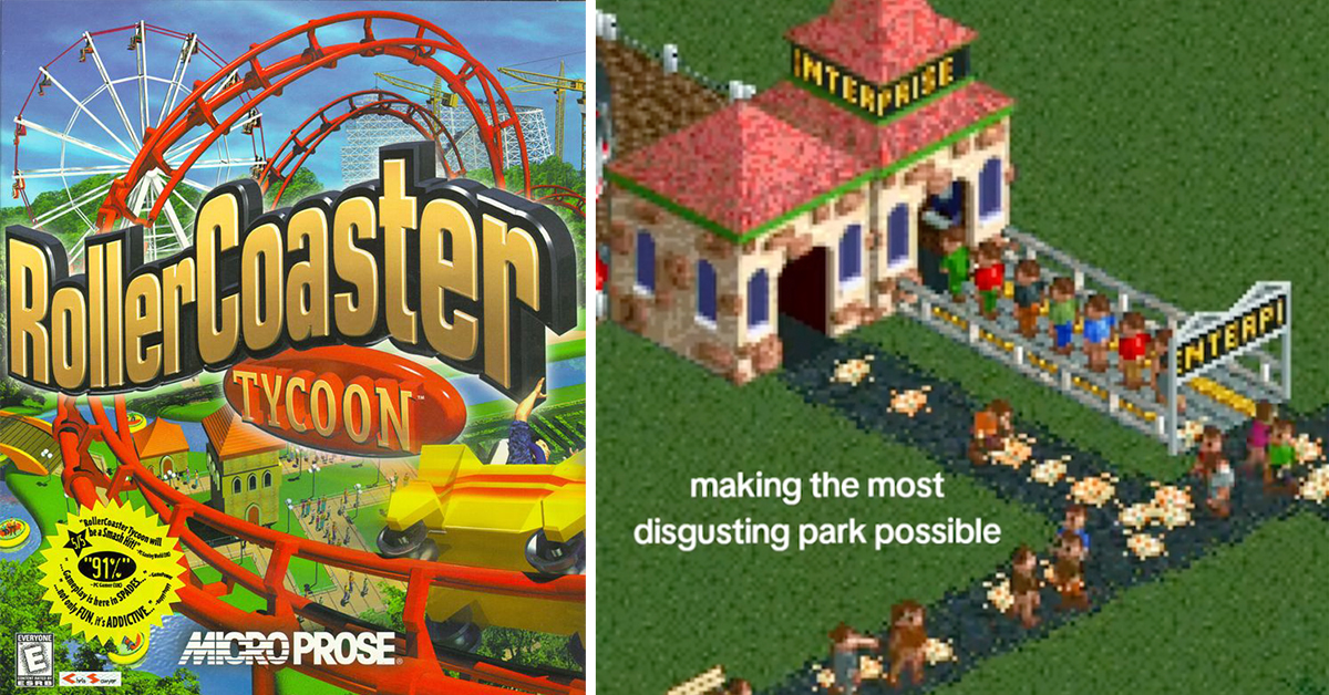 RollerCoaster Tycoon Memes Bring Back All the Computer Room Vibes